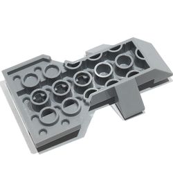 LEGO PART 3536 Plate Special 4 x 7 with 3 Slopes, Wedges, 3 Axle Holes ...