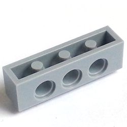 LEGO PART 3701 Technic Brick 1 x 4 [3 Pin Holes] | Rebrickable - Build ...