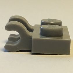LEGO PART 60470b Plate Special 1 x 2 with Clips Horizontal [Open O ...