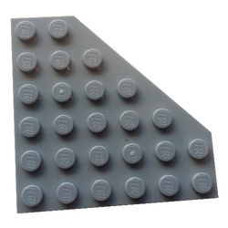 LEGO PART 6106 Wedge Plate 6 x 6 Cut Corner | Rebrickable - Build with LEGO