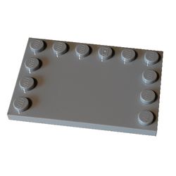 LEGO PART 6180 Plate Special 4 x 6 with Studs on 3 Edges | Rebrickable ...
