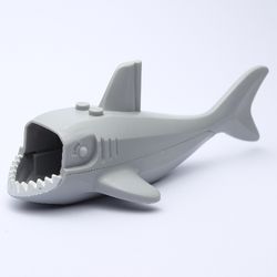 LEGO PART 62605pr0001 Animal Body Part, Shark Body with Gills and White ...