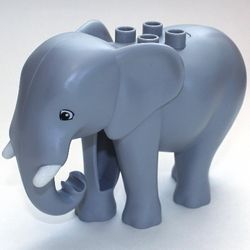 LEGO PART 89873pr0003 Duplo Animal Elephant, Adult, Stationary Head ...