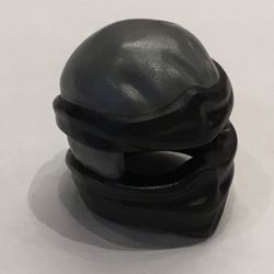 LEGO PART 19857pat0001 Wrap with Short Back Knot, Black Pattern ...