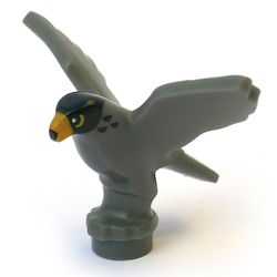 LEGO PART 2581pr0001 Animal, Bird, Falcon with Black Head, Yellow Beak ...
