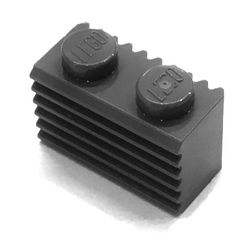LEGO PART 2877 Brick Special 1 x 2 with Grille | Rebrickable - Build ...