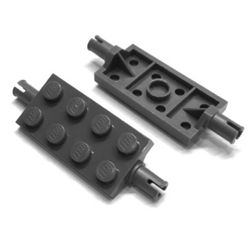 LEGO PART 30157 Plate Special 2 x 4 with Pins | Rebrickable - Build ...