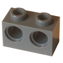 LEGO PART 32000 Technic Brick 1 x 2 [2 Pin Holes] | Rebrickable - Build ...