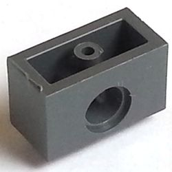 LEGO PART 3700 Technic Brick 1 x 2 [1 Pin Hole] | Rebrickable - Build ...