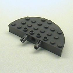 LEGO PART 47974c01 Brick Round Corner 4 x 8 Full Brick Double with 2 ...