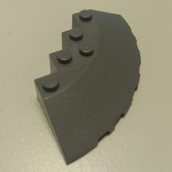 LEGO PART 95188 Brick Round Corner 6 x 6 with 33° Slope and Facet ...