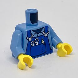 LEGO PART 973c32h01pr4900 Torso Mechanic Blue Overalls, Tools in Pocket ...