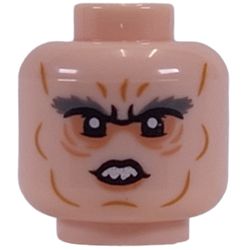 LEGO PART 28621pr4130 Minifig Head Ricbert, Gobline with Thick Light ...