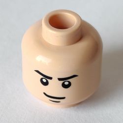 LEGO PART 3626bpr0472 Minifig Head, Eyebrows, Chin Dimple Print ...