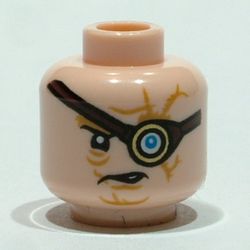 LEGO PART 3626cpr3647 Minifig Head Alastor Mad-Eye Moody / Barty Crouch ...