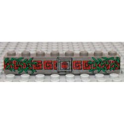LEGO PART 3008pr0040 Brick 1 x 8 with Red Bricks, Amazon Logo, Vines ...