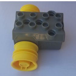 LEGO PART 40348c01 Duplo Toolo, Pullback Motor 3 x 4 with Yellow Wheels ...