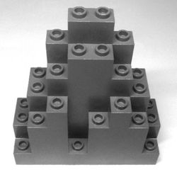 LEGO PART 6083 Rock Panel Triangular 3 x 8 x 7 (aka LURP) | Rebrickable ...