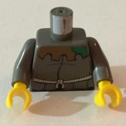 LEGO PART 973c08h01pr0299 Torso Tunic, White Rope & Patched Collar ...