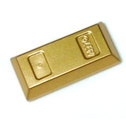 LEGO PART 99563 Tile Special 1 x 2 with Sloped Walls AKA Money / Gold ...