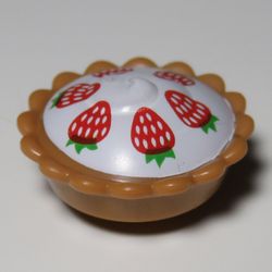 LEGO PART 93568pat0001pr0001 Food Pie with White Cream Filling and 6 ...