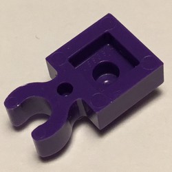 LEGO PART 60897 Plate Special 1 x 1 with Clip Vertical [Thick Open O ...