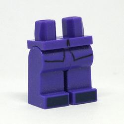 LEGO PART 970c09pr9973 Hips and Dark Purple Legs with Coattails and ...