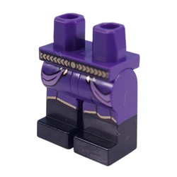 LEGO PART 970c09pat03pr0001 Hips with Dark Purple Legs and Black Boots ...