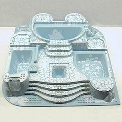 LEGO PART 33214pr0002 Baseplate Raised 48 x 48 with Staircases and Pits ...