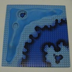 LEGO PART 3947bpr0001 Baseplate Raised 32 x 32 Craters with Crater ...
