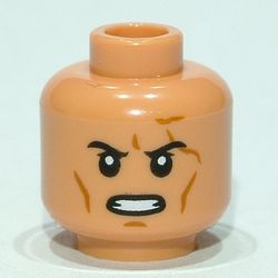 LEGO PART 3626cpr3827 Minifig Head Commander Cody, Scars, Angry Showing ...