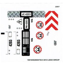 LEGO PART 10010492 Sticker Sheet for Set 4203-1 | Rebrickable - Build ...