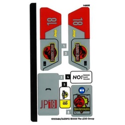 LEGO PART 10103486 Sticker Sheet for Set 76960-1 | Rebrickable - Build ...