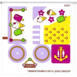 LEGO PART 19866 Sticker Sheet for Set 41094-1 | Rebrickable - Build ...