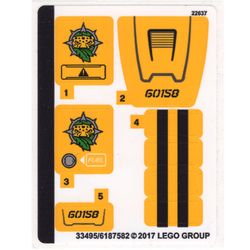 LEGO PART 33495 Sticker Sheet for Set 60158-1 | Rebrickable - Build ...