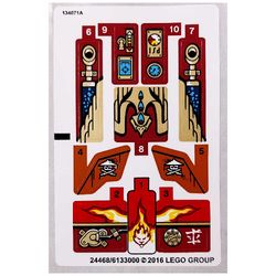 LEGO PART 24467 Sticker Sheet for Set 70600-1 | Rebrickable - Build ...