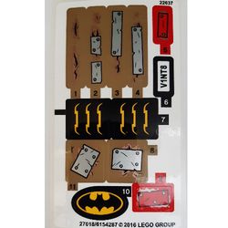 LEGO PART 27018 Sticker Sheet for Set 76054-1 | Rebrickable - Build ...