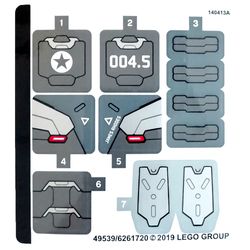 LEGO PART 49539 Sticker Sheet for Set 76124-1 | Rebrickable - Build ...