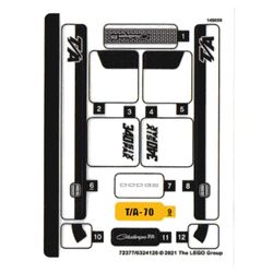 LEGO PART 72377 Sticker Sheet 2 for Set 76904-1 | Rebrickable - Build ...