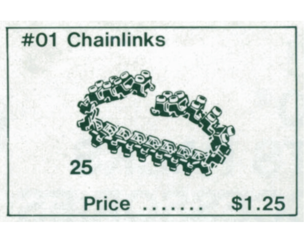 LEGO Set 01-1 Chain Links (1980 Service Packs > Technic) | Rebrickable ...