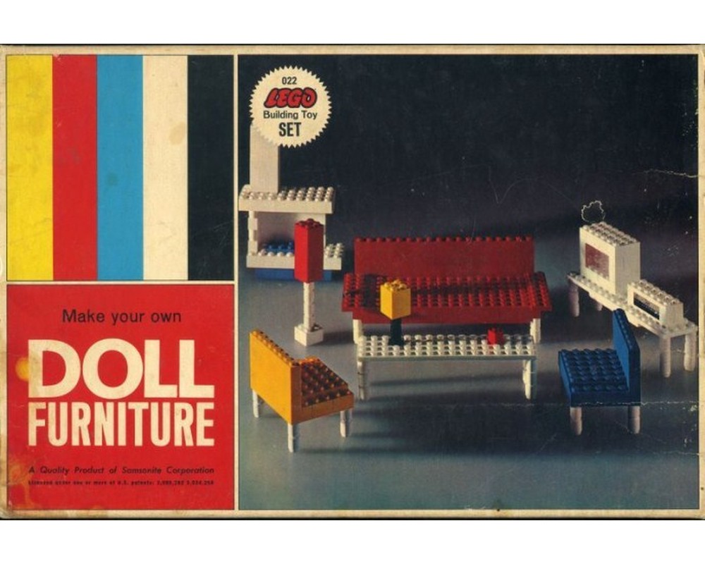 LEGO Set 022-2 Doll Furniture (1965 System > Samsonite) | Rebrickable ...