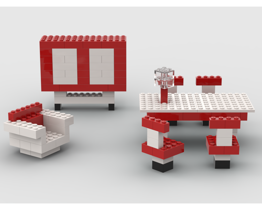 LEGO Set 044-1-c11 Furniture (1968 System) | Rebrickable - Build with LEGO