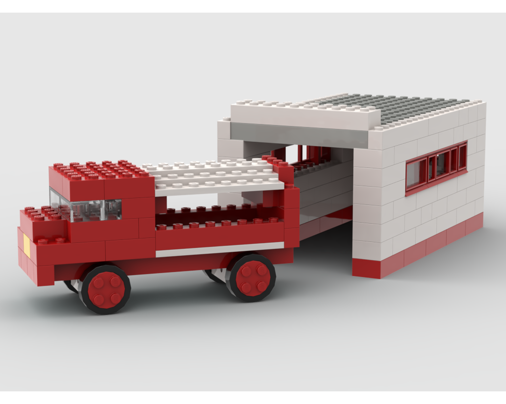 LEGO Set 044-1-c6 Truck and Garage (1968 System) | Rebrickable - Build ...