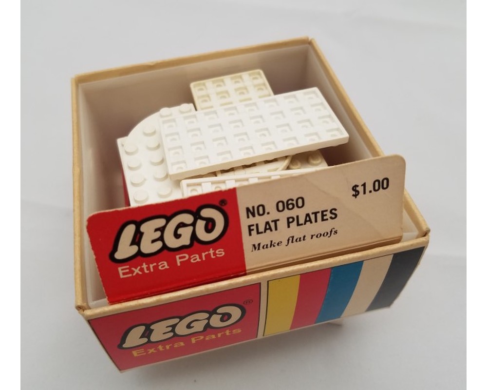 LEGO Set 060-1 Assorted White Plates (1966 System > Samsonite ...