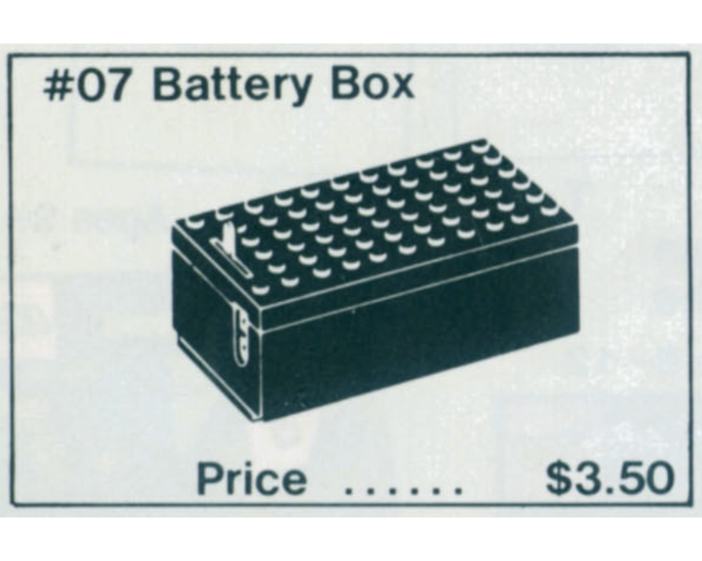 LEGO Set 07-1 Battery Box (1980 Service Packs > Technic) | Rebrickable ...