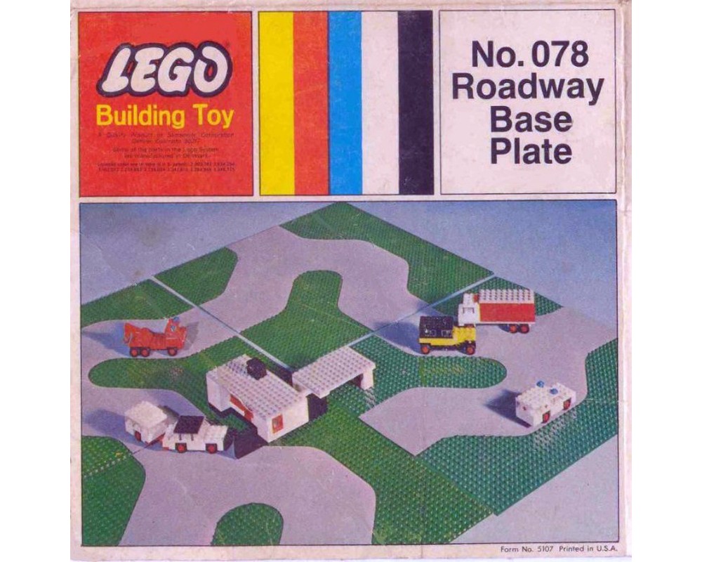 LEGO Set 078-1 Roadway Base Plate (1970 System > Samsonite ...