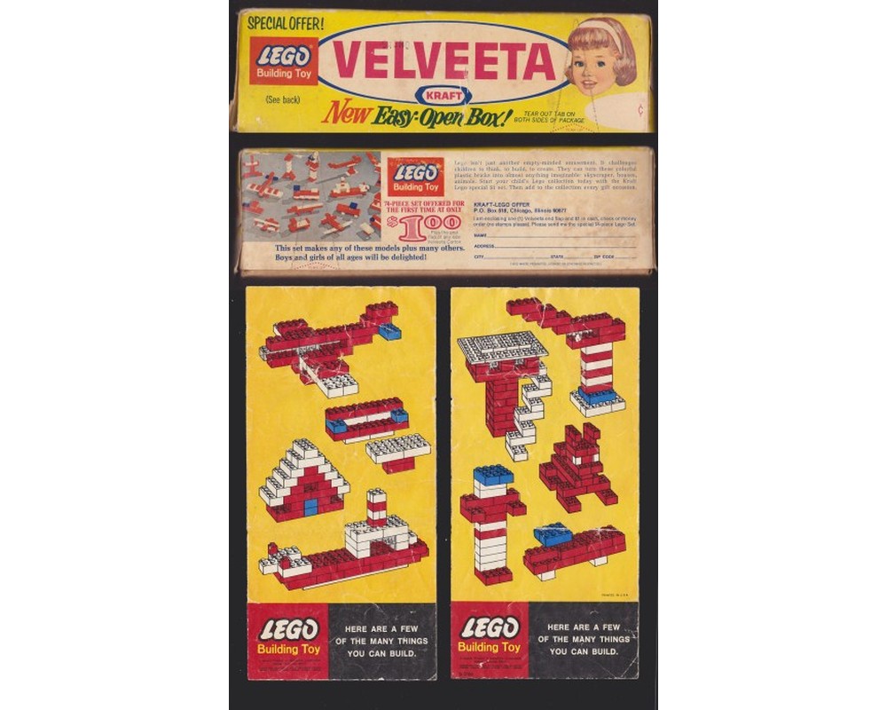LEGO Set 1-3 Velveeta Set No. 1 (1967 System > Samsonite) | Rebrickable ...