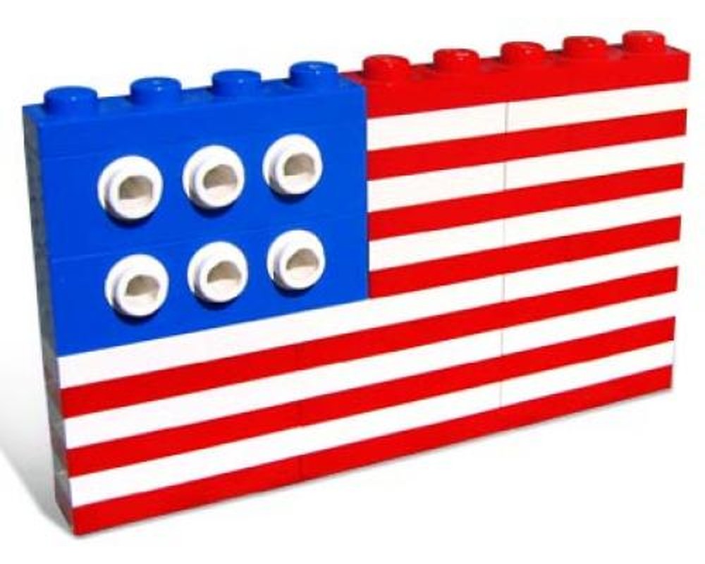 LEGO Set 10042-1 American Flag (2003 Seasonal) | Rebrickable - Build ...