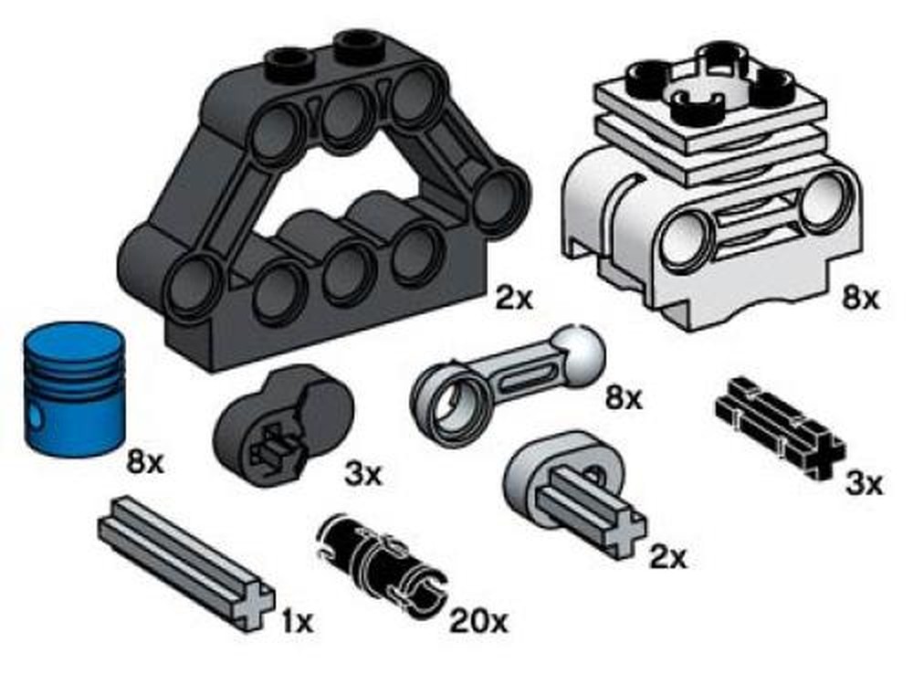 LEGO Set 10077-1 TECHNIC Motor (2003 Bulk Bricks > Technic ...
