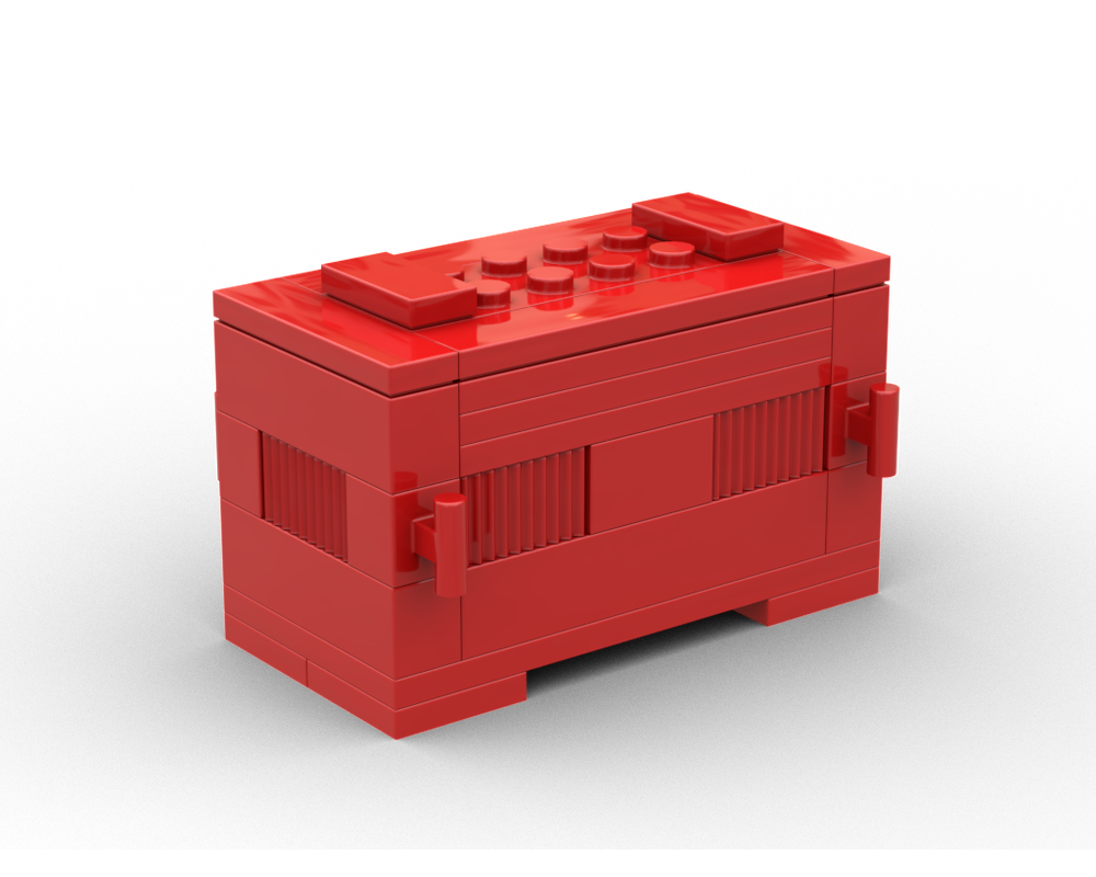 LEGO Set 10170-1-s2 Shipping Container Red (2005 Train > 9V ...